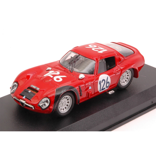 ALFA ROMEO TZ2 N.126 4th TARGA FLORIO 1966 E.PINTO-N.TODARO 1:43 Best ...