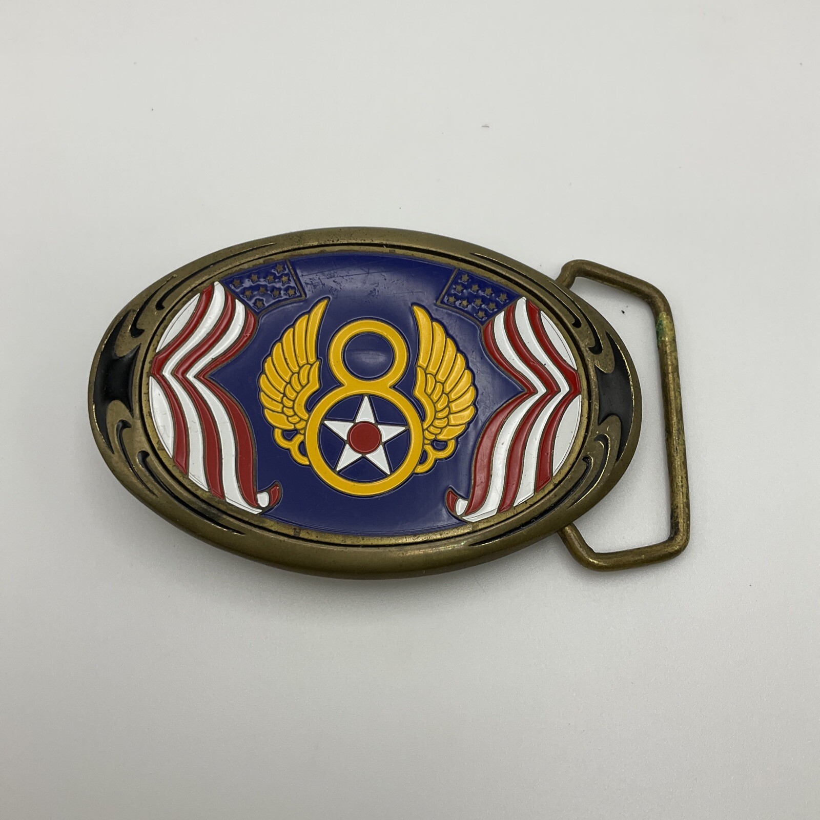 Vintage Rare 1986 NAP Inc Solid Brass Buckle! - Gem