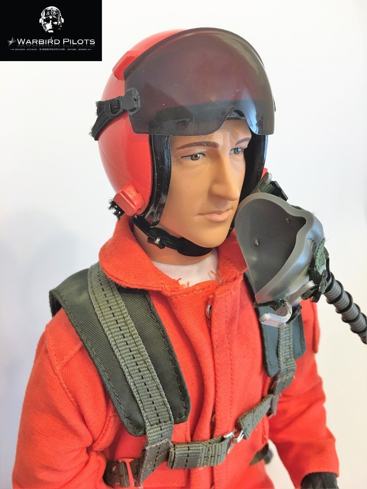 1/4.5 ~ 1/4 Scale 15" Tall Modern Jet Fighter Pilot Figure (Orange) | eBay