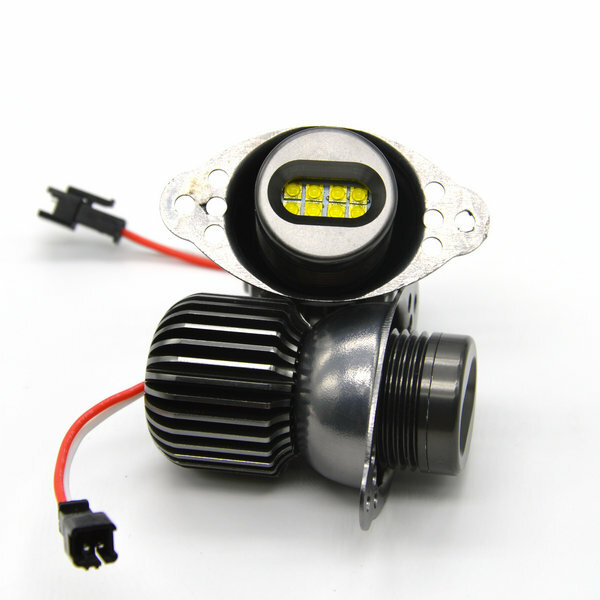 2x 80W E90 E91 LCI 2008-2011 LED Angel Eyes Upgrade Halo Ring Bulbs Kit ...