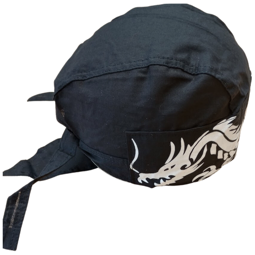 Durag Skull Cap Head Wrap Biker Motorcycle Du Do Black Bandana Paisley ...