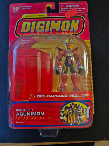 Digimon Digi-Spirit Agunimon Digi-Capsule Season Four Bandai New Sealed ...