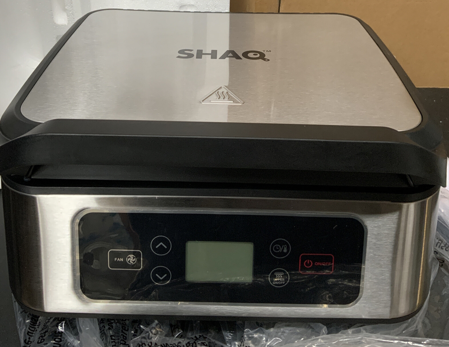 🍏 SHAQ Smokeless Grill and Press,Shop HQ,Open Box,Read Description ‼️ ...