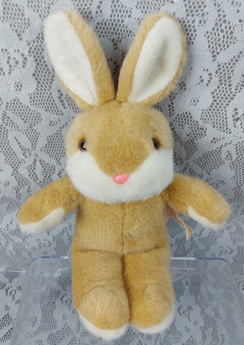 A Hug Me Home Collectible Bunny Rabbit Brown White 12" Plush Stuffed ...