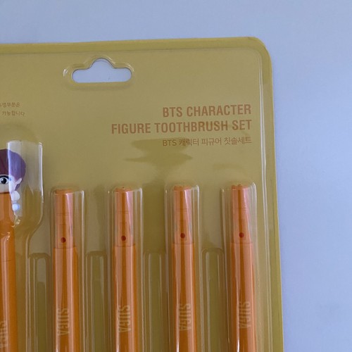 K-Pop BTS BT21 Suga Character Figure Toothbrush Set 5 Pack Korea NEW | eBay