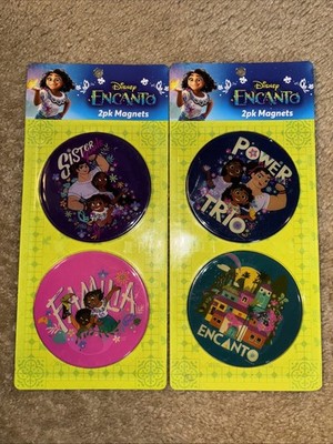 2022 Encanto 4 Magnets 2 Packs Power Trio, Encanto, Sister Goals And ...