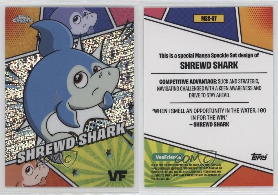 2025 Topps Chrome VeeFriends Manga Speckle Shrewd Shark #MSS-67 | eBay