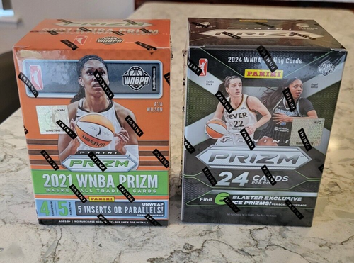 2021 & 2024 WNBA Prizm Basketball Blaster 2 Box Lot Caitlin Clark ...