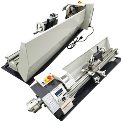 Precision Double Head Double Chuck Metal Lathe 110V 1100W RC-210E Bench ...