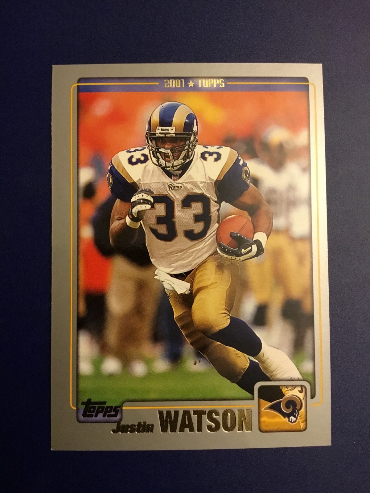 2001 Topps #187 JUSTIN WATSON St. Louis Rams Sharp ! | eBay