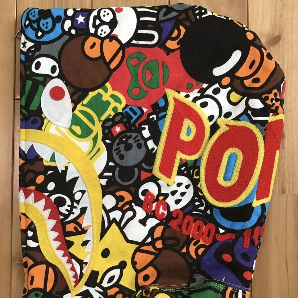 BAPE Milo Animal Safari Shark Full zip Hoodie a bathing ape NIGO Size M ...