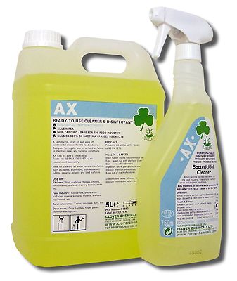AX Bactericidal Disinfectant Cleaner KILLS 99.999% BACTERIA & MRSA ...