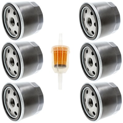 6Pcs Oil Filter Kawasaki FB460V FC420V FC540V FD501D FD590V FR651V ...