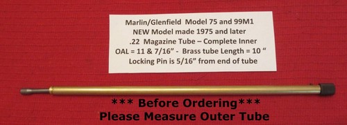 Marlin Model 75 & 99 M1 .22 Inner Magazine Tube for Post 1975 Rifles ...