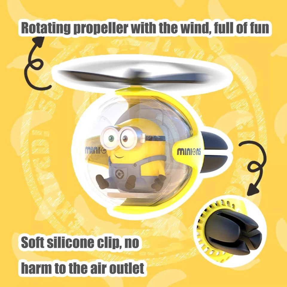Despicable Me Minions Car Air Vent Freshener Clip Fragrance Diffuser ...