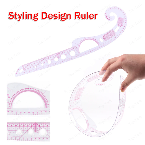 Sewing Tools Soft Curve Measure Tailor Ruler Plastic Comma Shaped ...