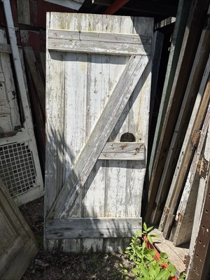 Antique Primitive Barn Door - back Door - Gate - Wood 81in X 35 | eBay