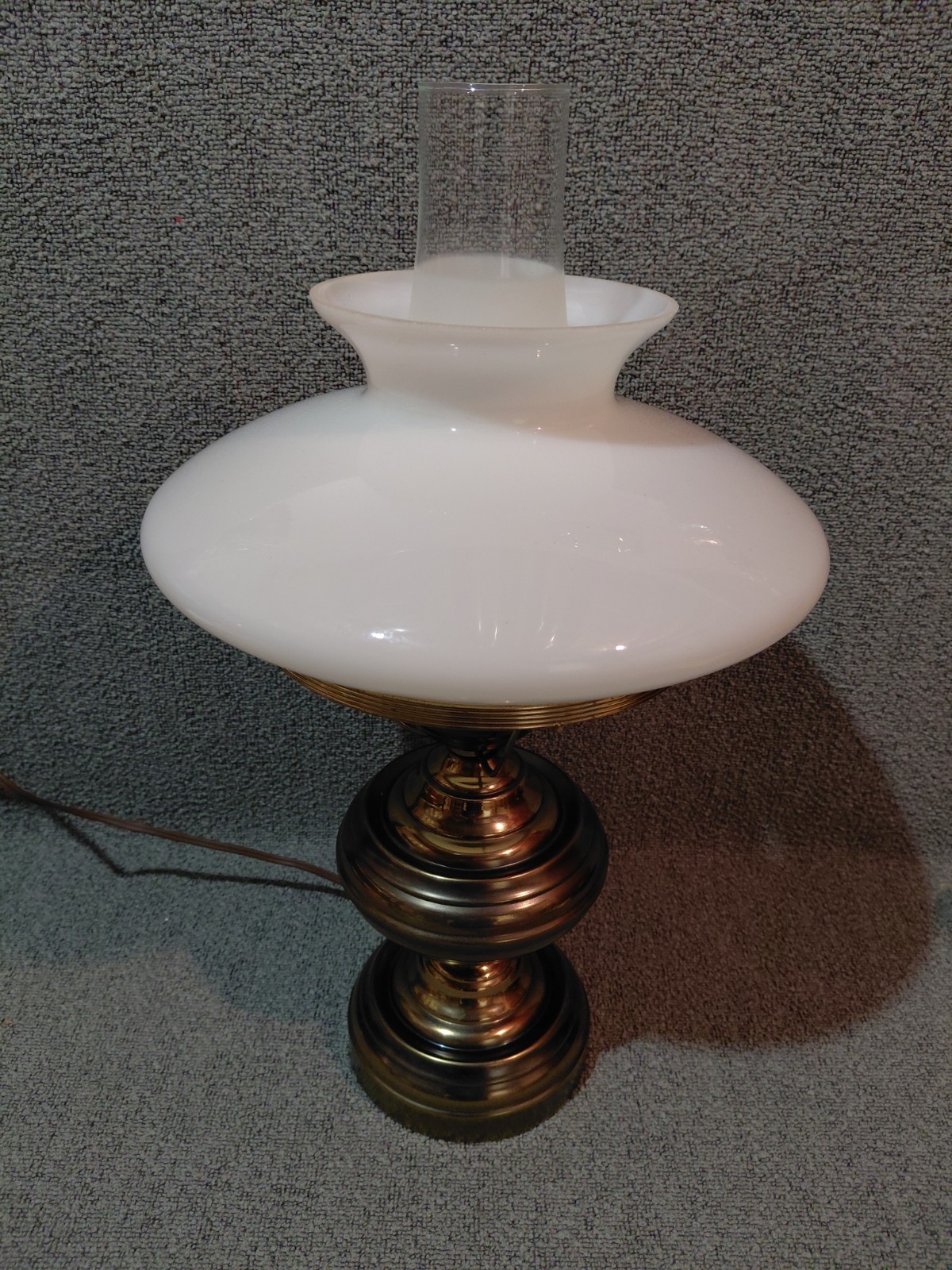 Vintage Hurricane Style Table Lamp 18" Tall | eBay