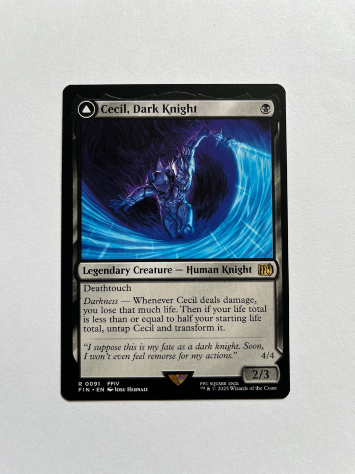 Cecil, Dark Knight Final Fantasy Regular NM MTG | eBay