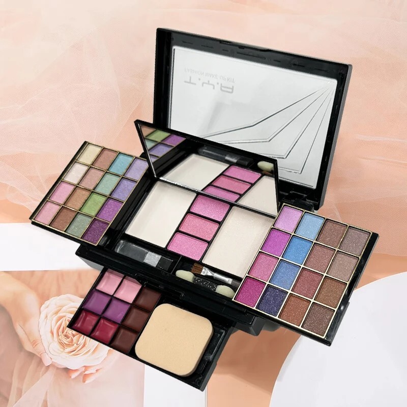 Womens Makeup Set 46 Multicolored 40 Piece Ladies Beauty Box Easy to ...