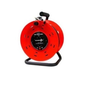 4 WAY HEAVY DUTY CABLE 50M METER EXTENSION REEL LEAD MAINS SOCKET 13 ...