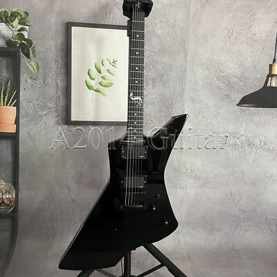 Black Solid Body Snakebyte Explorer Electric Guitar Mahogany Body&Neck ...