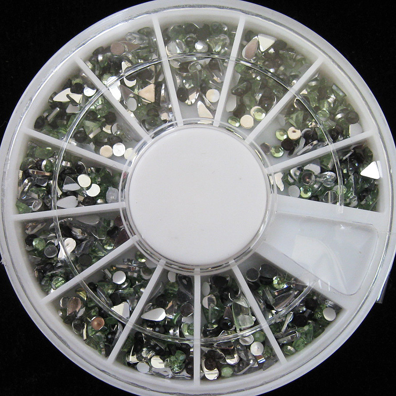 3D New Hot Nail Art Rhinestones Glitters Acrylic Tips Decoration ...