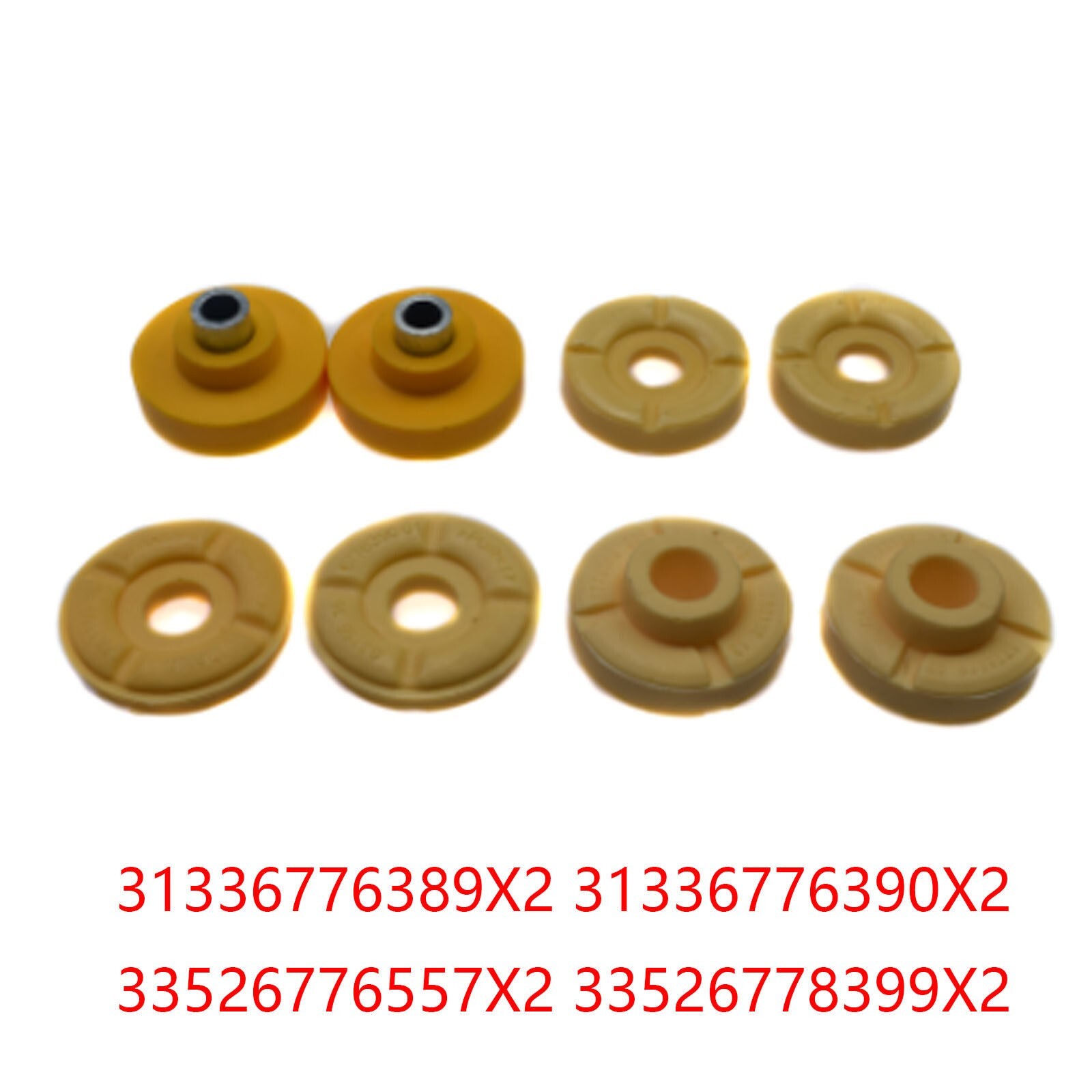 8PCs Front Rear Lower Upper Shock Strut Mount Support Bushing For BMW ...