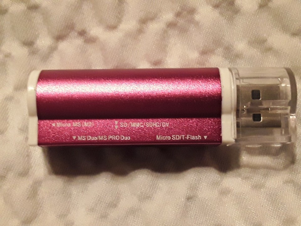 PINK USB 2.0 All in One Memory Card Reader For : MICRO-SD SD TF SDHC M2 ...