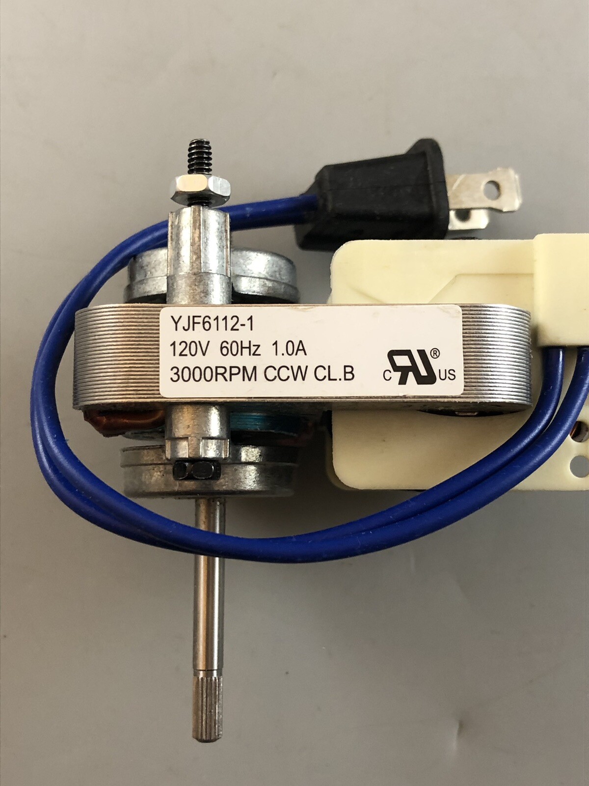 yjf6112-1 Shaded Pole UNIVERSAL MOTOR - 120 Volts 3000 RPM 60 Hz 1A ...