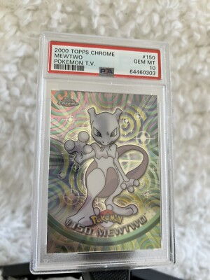 2000 Topps Chrome Mewtwo Pokémon TV Card #150 PSA GEM-MT 10 | eBay