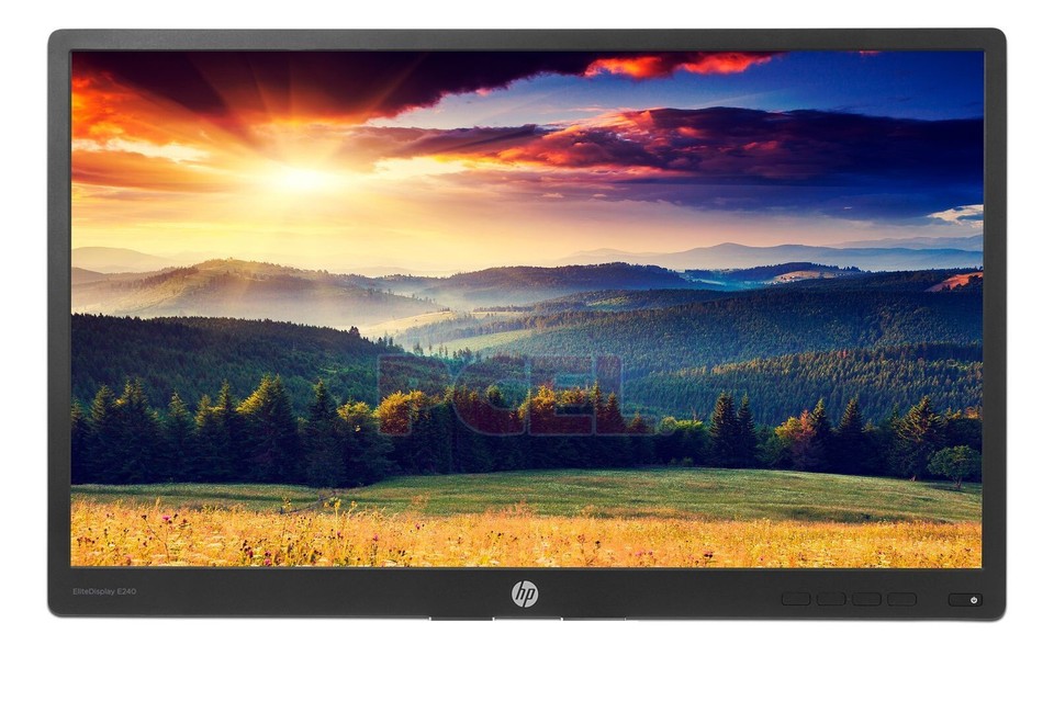 Lot of (2) HP EliteDisplay E240 23.8" 1080P IPS HDMI Monitor NO STAND ...