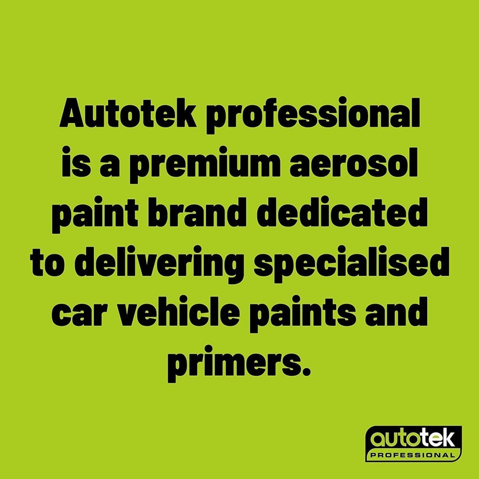 AutoTek White Plastic Primer Multi-Purpose Aerosol Spray Paint 500ml x2 ...