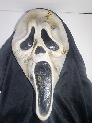 Ghost Face Zombie Mask 2011 Fun World Div Wipe Clean With Damp Cloth ...