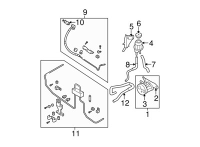 49725-EA005 Nissan Hose-return, power steering 49725EA005, New Genuine ...
