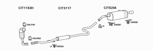 EuroFlo Exhaust System for Citroen DS3 EB2DT PureTech 110 1.2 2014-2015 ...