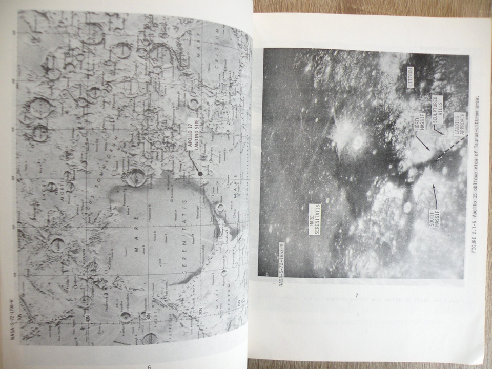 Original NASA / Apollo 17 Lunar Surface Procedures book dated September ...