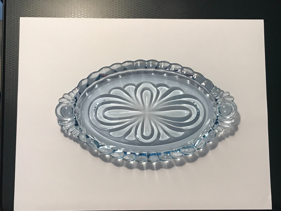 Cambridge Caprice Moonlight Blue TRAY - EXC. (1940s-50s) | eBay