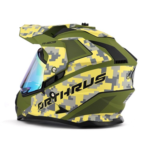 DOT Adult Dual Sport Motocross Helmet dirtbike ATV Fullface Helmets W ...