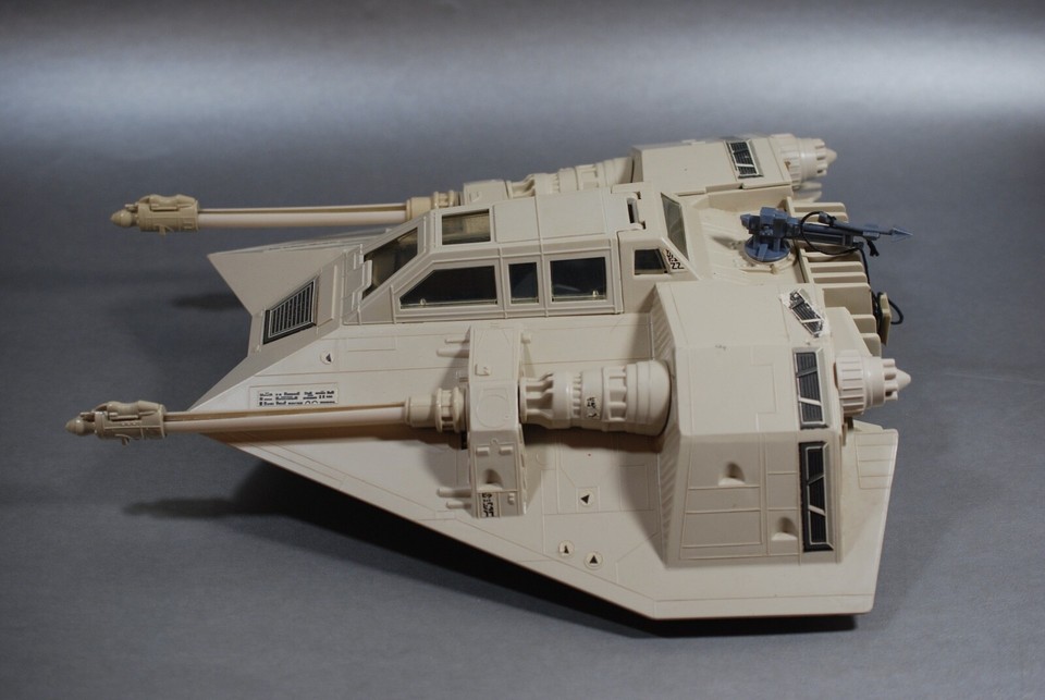 VINTAGE Star Wars COMPLETE HOTH SNOWSPEEDER + FIGURE KENNER WORKS! snow ...