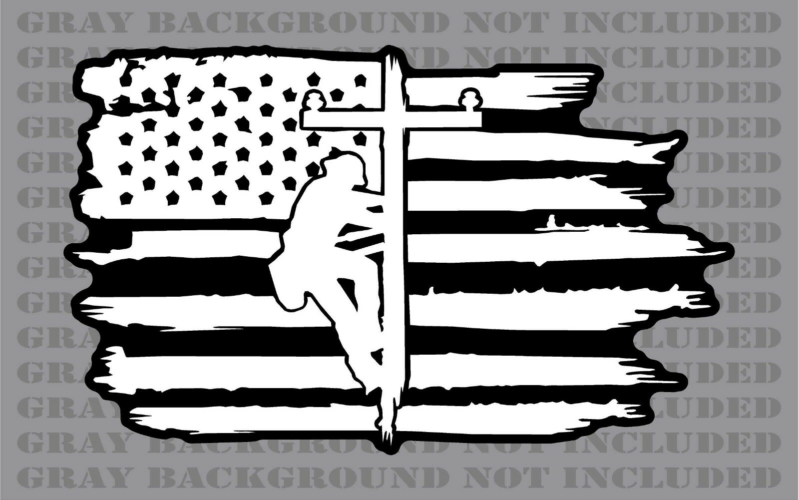 Lineman Linesman Power line Pole American flag vinyl sticker decal | eBay
