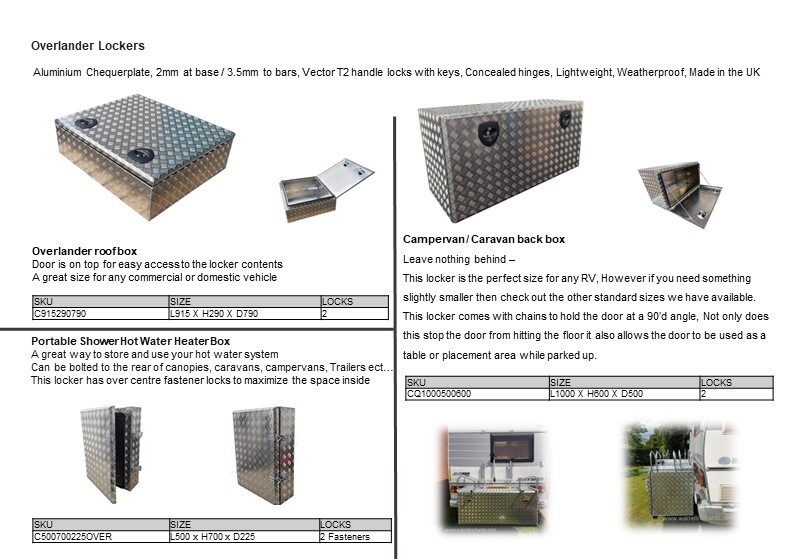 REAR MOUNT STORAGE CARAVAN REAR MOUNT TOOL BOX MOTORHOME BACK BOX CARRY ...