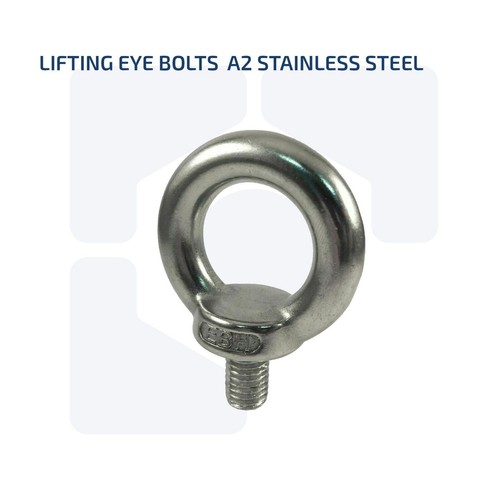 M6 - 6MM LIFTING EYE BOLTS LIFTING BOLTS A2 - 70 304 STAINLESS STEEL ...