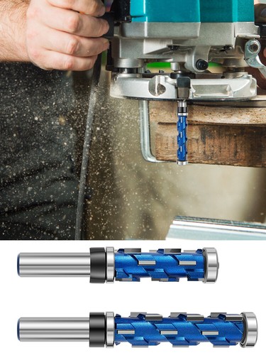 2Pcs 1/2inch Shank Flush Trim Router Bit Set Double Trimming Bearing ...