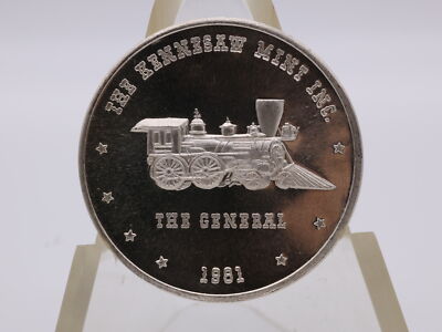 1981 1oz The Kennesaw Mint "The General" Train Silver Round | eBay