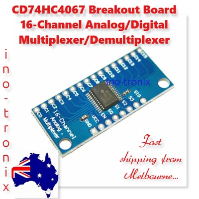CD74HC4067 CMOS 16Channel Digital Analog Multiplexer Breakout Module ...