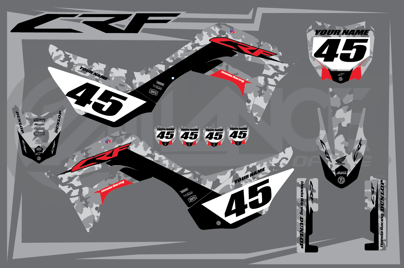 2019 2020 2021 CRF 110 F MOTOCROSS GRAPHICS KIT CRF110 STICKERS DECALS ...