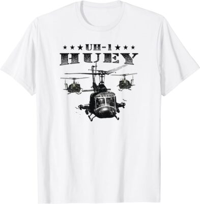 NWT White Design Uh-1 Huey Huey Helicopter Pilot Vietnam Gift S-5XL T ...