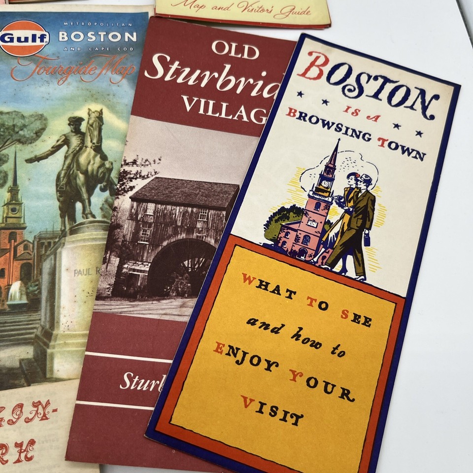 Mixed Lot 5 Vintage Oil Company Road Maps 1950, 1960s Tour Guide ...