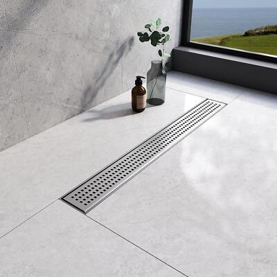 500mm Linear Shower Drain Stainless Steel Wetroom Channel Gully (Design ...